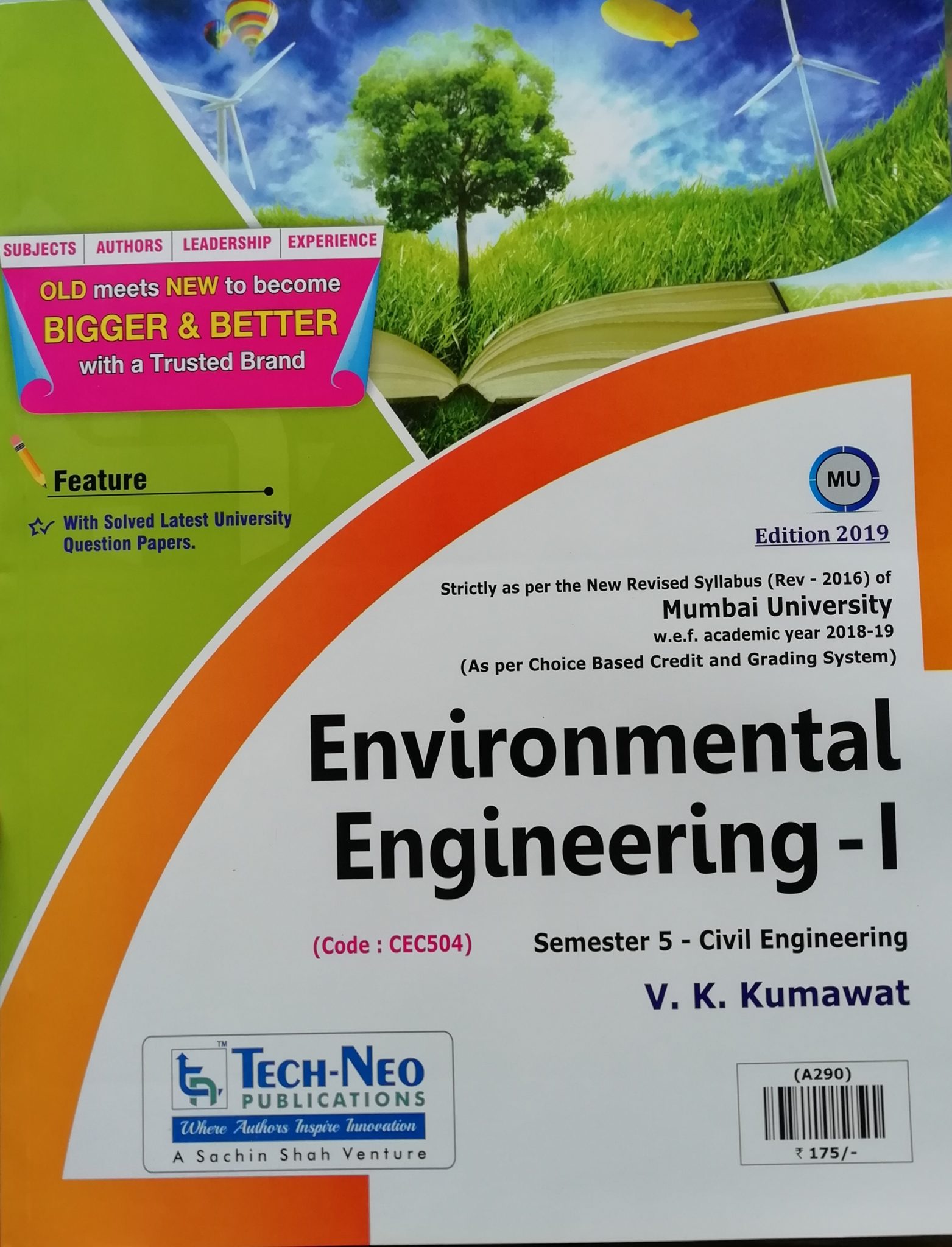 Tech-Neo – Environmental Engineering 1, by V. K. Kumawat – bookwalas
