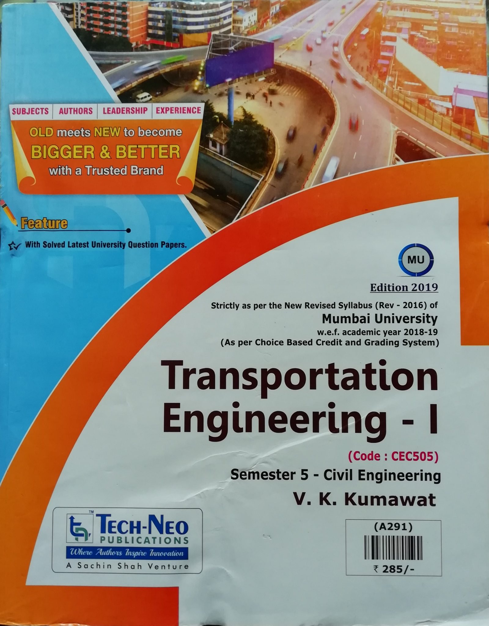 Tech-Neo – Transportation Engineering, by V. K. Kumawat – bookwalas