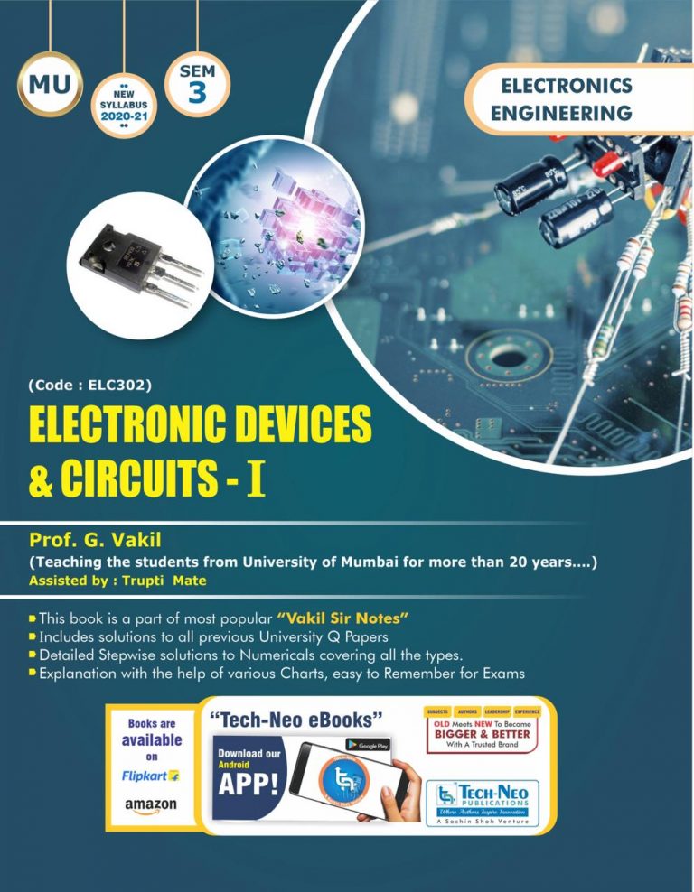 Tech Neo – Electronic Device & Circuits 1, by G. Vakil – MU – bookwalas