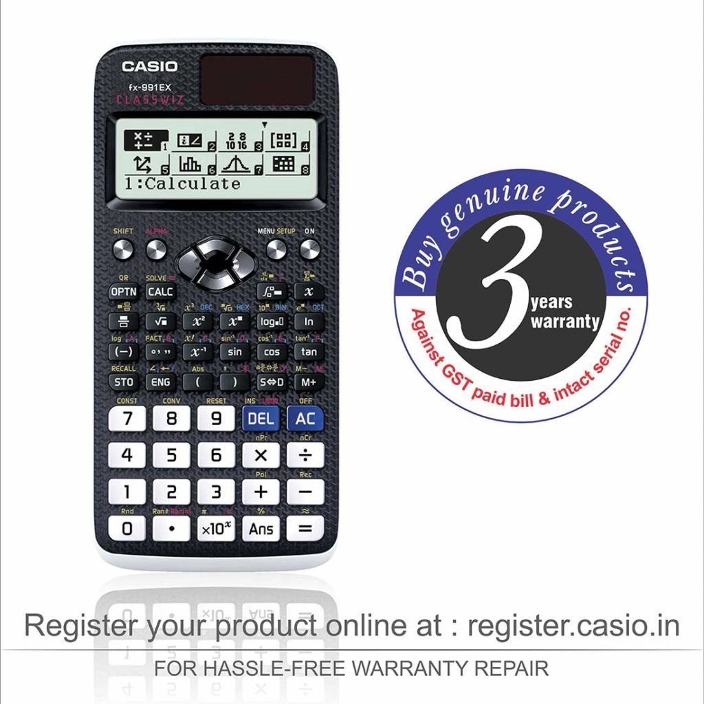 Casio FX-991EX Classwiz Non-Programmable Scientific Calculator – bookwalas Casio FX-991EX Classwiz Non-Programmable Scientific Calculator – bookwalas