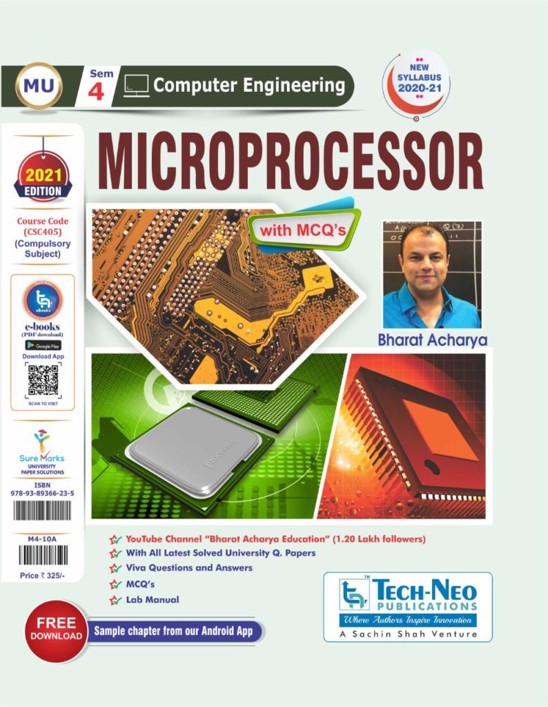 Techneo – Microprocessor, by Bharat Acharya – MU – bookwalas