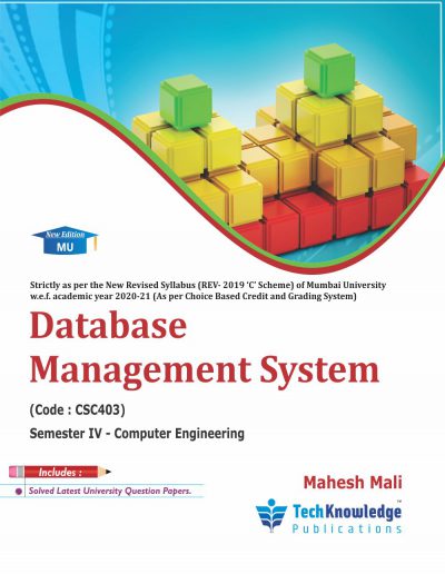 Techknowledge – Database Management System, by M. Mali Techknowledge – Database Management System, by M. Mali