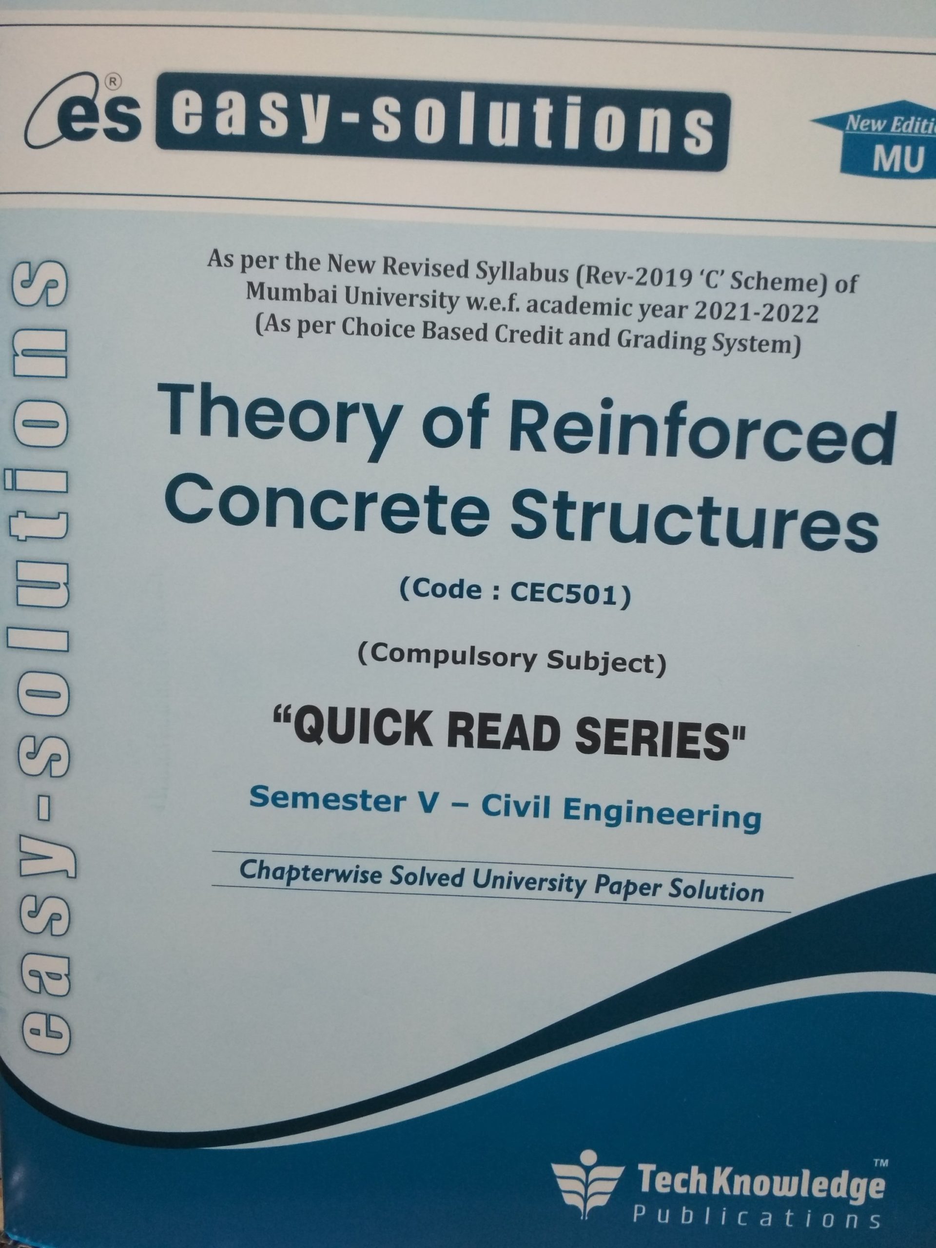 Easy Solutions – Theory of Reinforced Concrete Structures – MU – bookwalas Easy Solutions – Theory of Reinforced Concrete Structures – MU – bookwalas