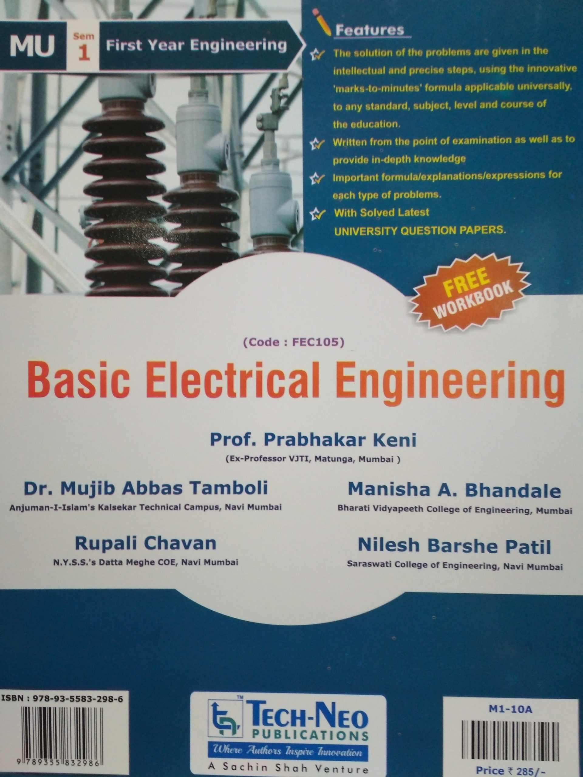 Tech Neo – Basic Electrical Engineering – MU – bookwalas