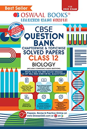 Oswaal – CBSE Question Bank Biology Class 12 Chapterwise & Topicwise ... Oswaal – CBSE Question Bank Biology Class 12 Chapterwise & Topicwise ...