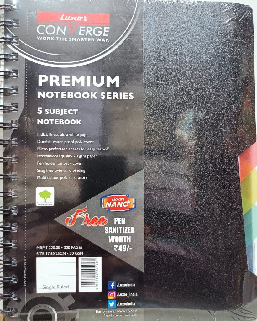 Luxor Premium Series 5 Subject Notebook – bookwalas