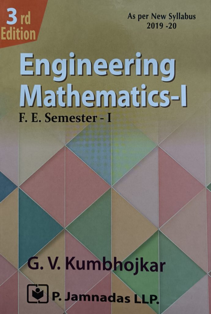 Engineering Mathematics -1, by G.V. Kumbhojkar – MU – bookwalas