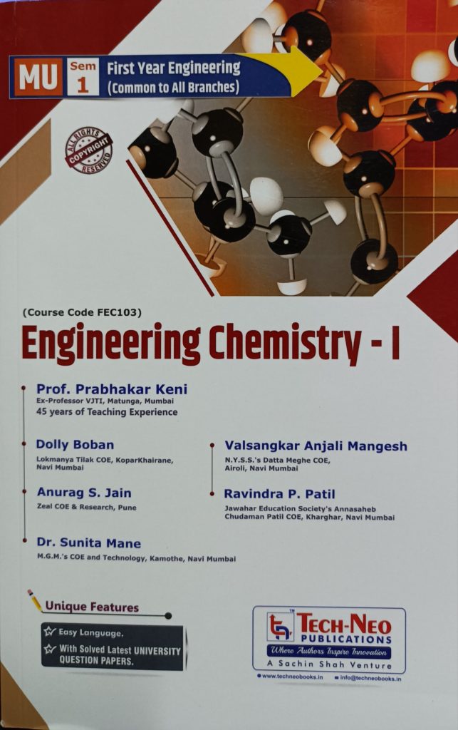 Tech Neo – Engineering Chemistry – I, MU – bookwalas