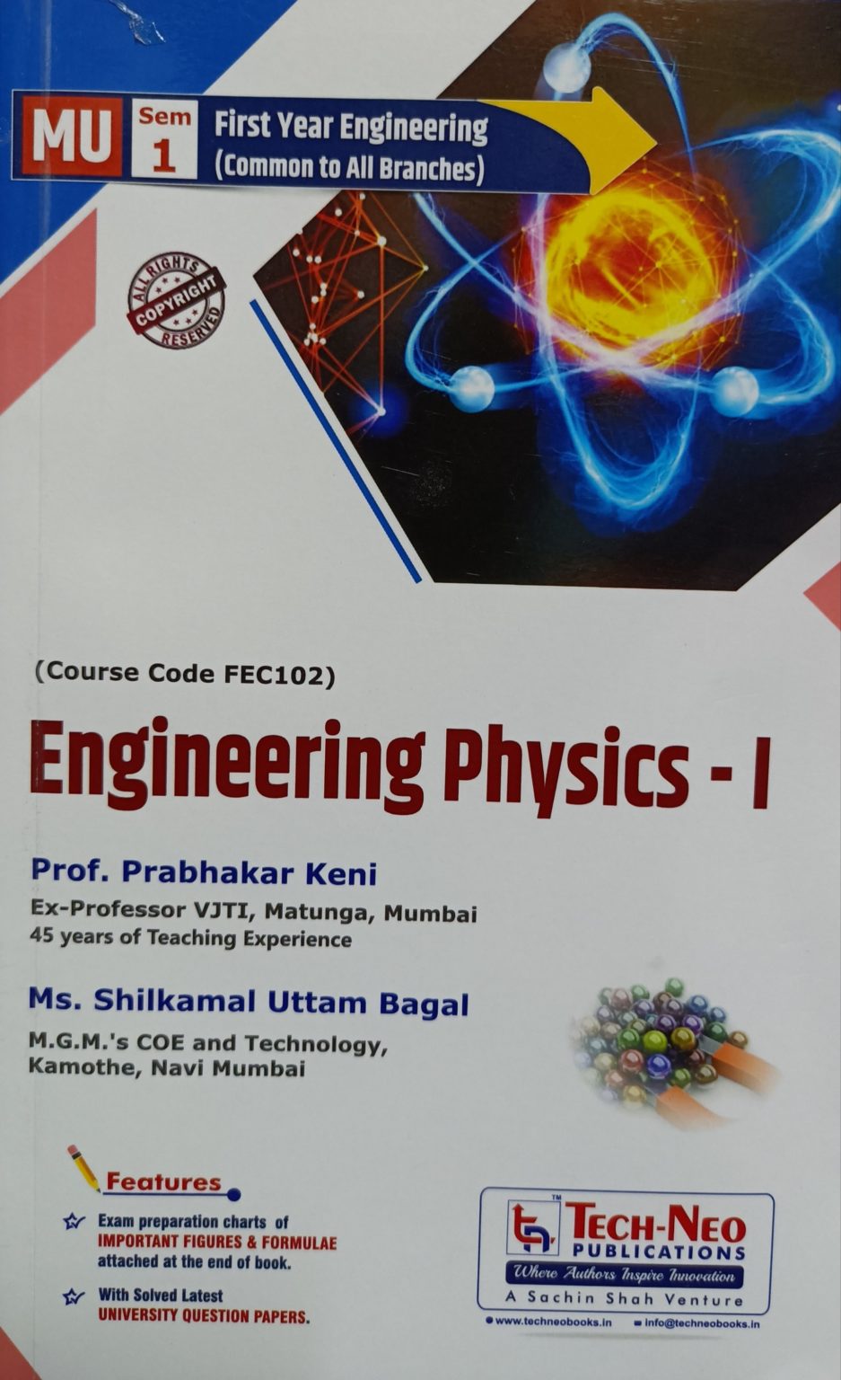 Tech Neo – Engineering Physics – I, MU – bookwalas