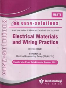 Easy Solutions – Electrical Materials & Wiring Practices – MSBTE ...