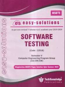Easy Solutions – Software Testing – MSBTE – bookwalas