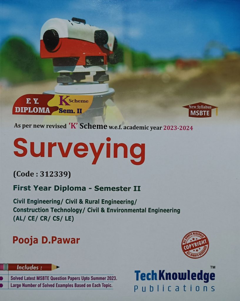 Techknowledge – Surveying, MSBTE ‘K’ Scheme, FY Diploma, Sem 2 – bookwalas