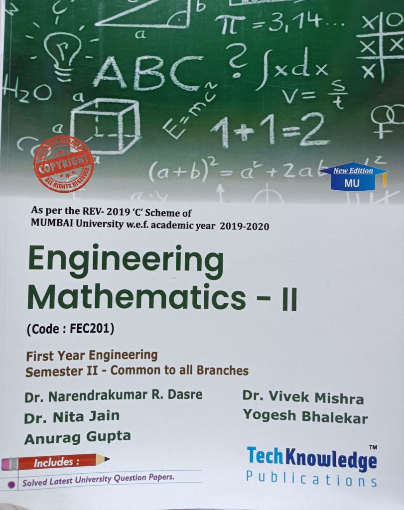 Techknowledge – Engineering Mathematics – II – bookwalas
