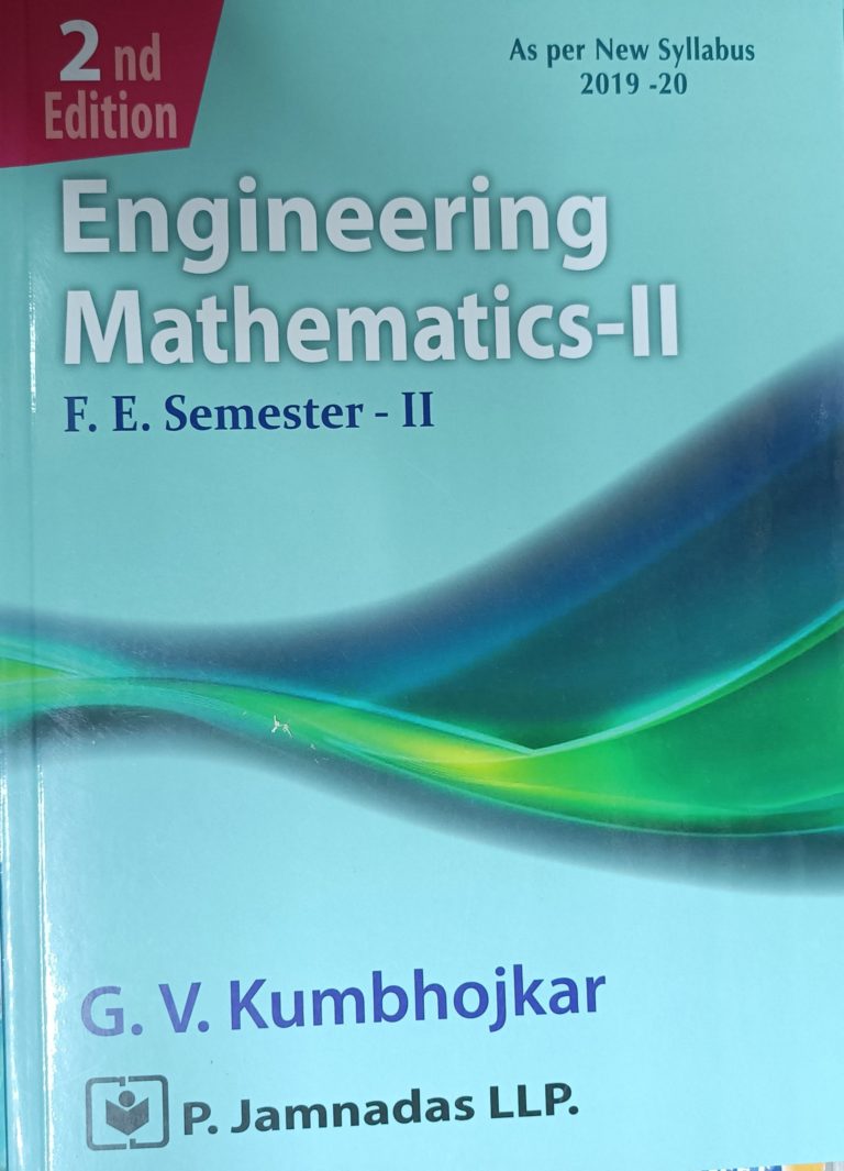Engineering Mathematics Ii By G V Kumbhojkar Bookwalas